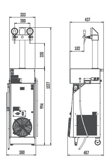 CWP 200 New Green Line Mobile water cooler